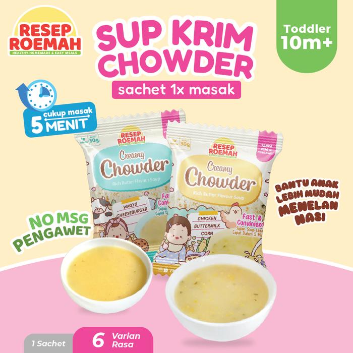 Jual Resep Roemah Creamy Chowder Soup / Sup Krim untuk Anak / Sup Sehat ...