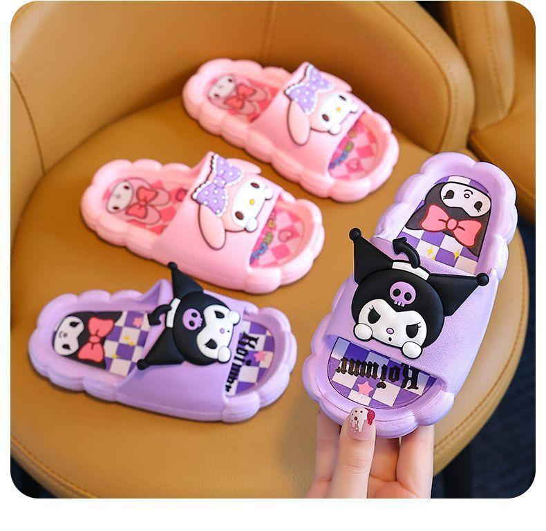 (No Box) kunray Kuromi Children's slippers have a cartoon like - TikTok ...