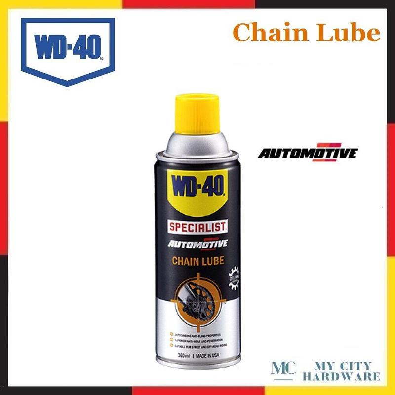 WD-40 Automotive Chain Lube 360ml Anti Fling Motorbike Motorcycle ...