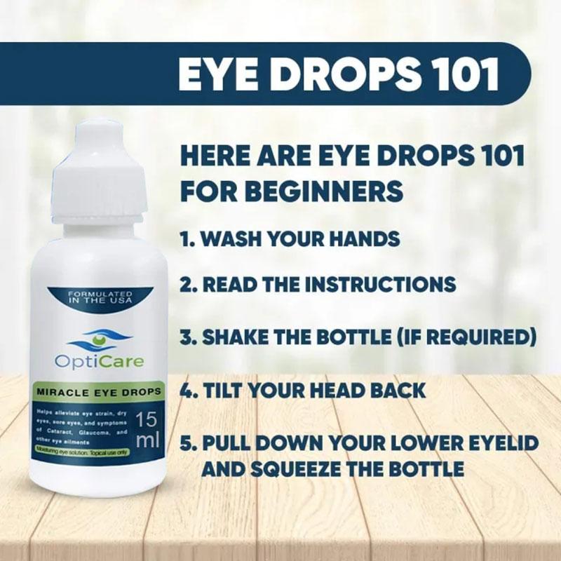 OPTICARE Miracle Drops Eyedrops for Itchy and Red Eyes with Lutien and ...