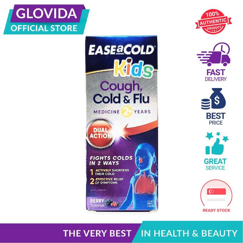 Ease-A-Cold Kids Cough, Cold & Flu Relief 180ml | Exp: Jul-2026 ...