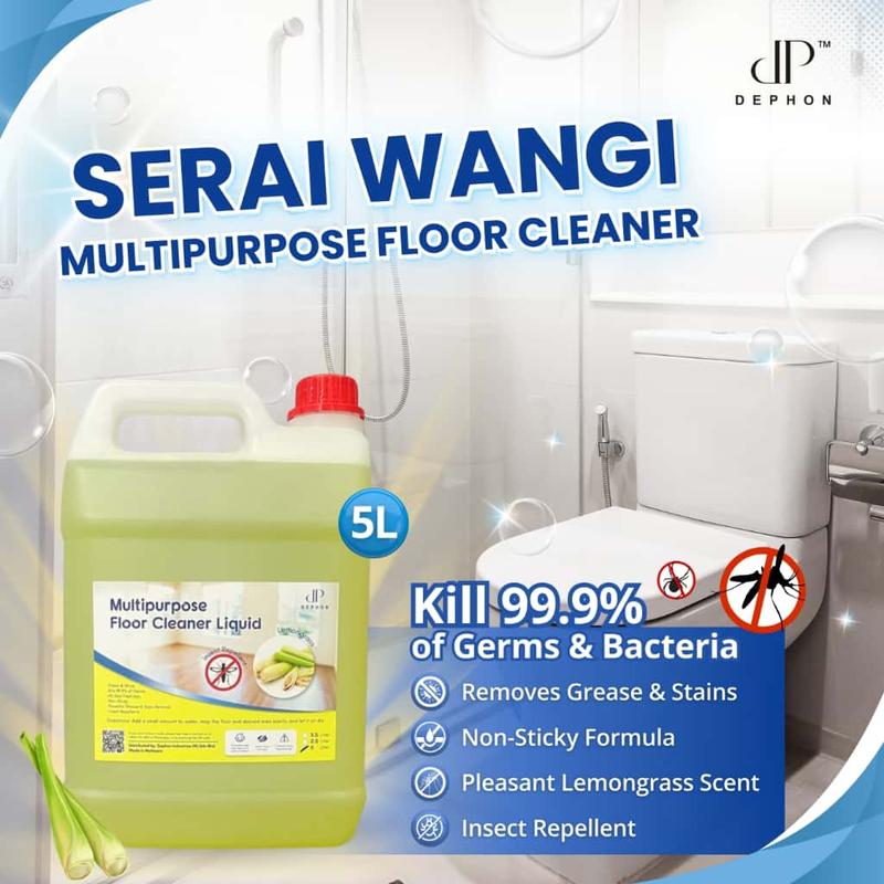 DEPHON 5L Serai Wangi Floor Cleaner 5 Liter Multipurpose Cleaner ...