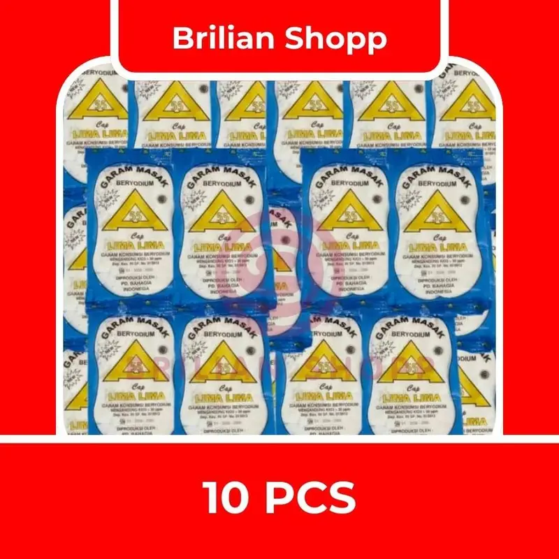 GARAM SEGITIGA BIRU 10 PCS GARAM MASAK PENYEDAP RASA PAKET ISI - Shop ...