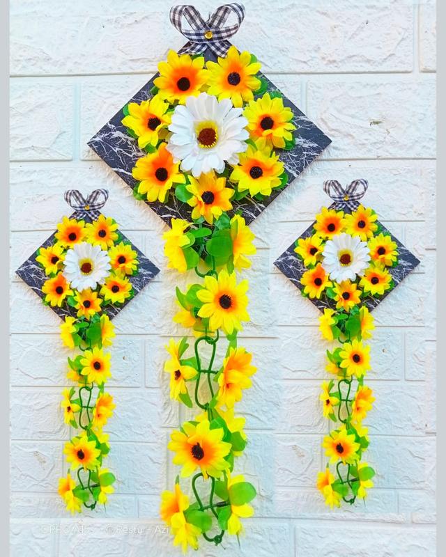 Bunga Hias Dinding Matahari 3D Tanaman Artificial Dekorasi Rumah - Shop ...