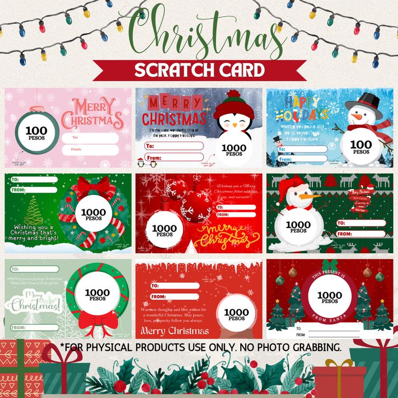 Christmas Scratch Off Gift Card Funny way - TikTok Shop Philippines