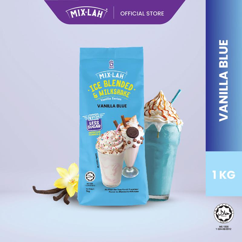 Vanilla Blue MIX-LAH Serbuk Ice Blended Milkshake Air Balang - TikTok ...