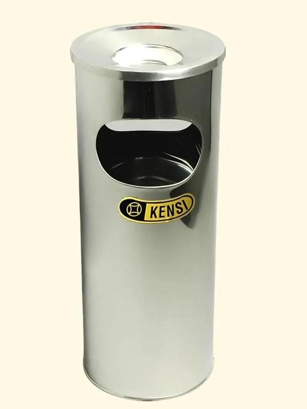 KENSI 503B Standing dustbin / Ashtray / Tong sampah /Asbak Stainless ...
