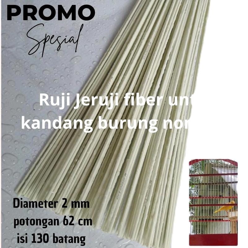 Ruji jeruji fiber 2mm warna gading panjang 62cm isi 130 batang - Shop ...