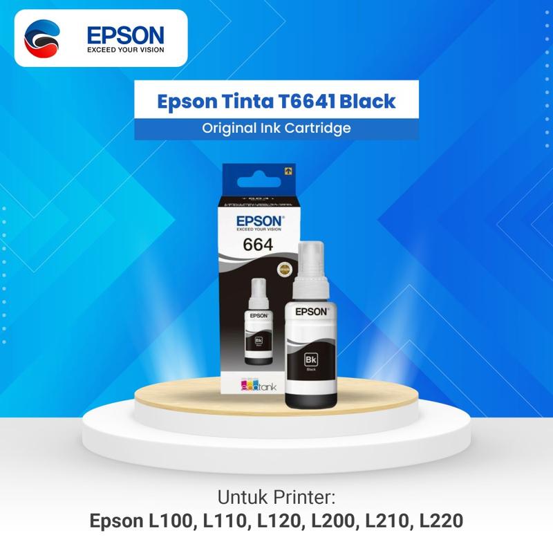 EPSON Tinta 6641 Black Original - Shop | Tokopedia