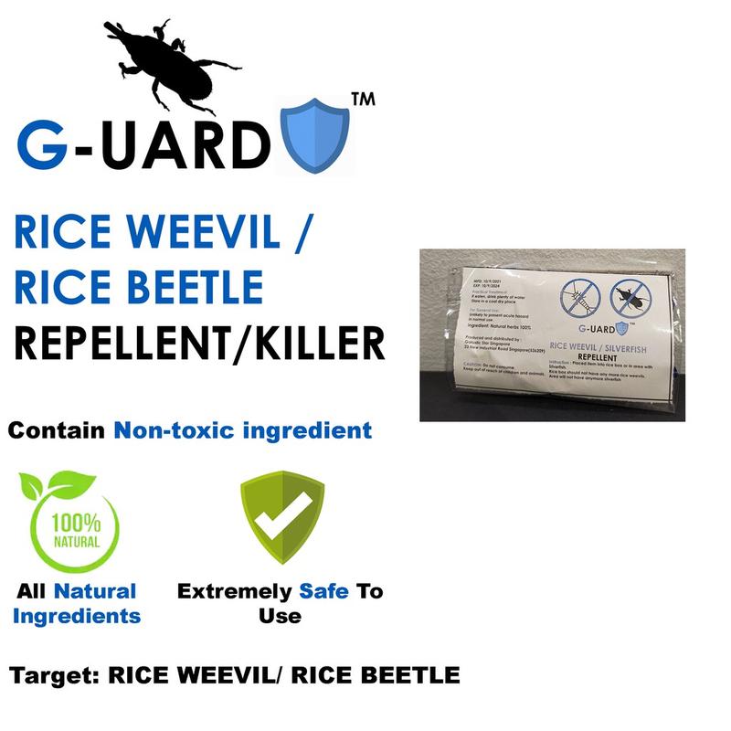 RICE BEETLE/RICE WEEVIL/SILVERFISH HERB REPELLENT BAG by G-UARD [NEXT ...