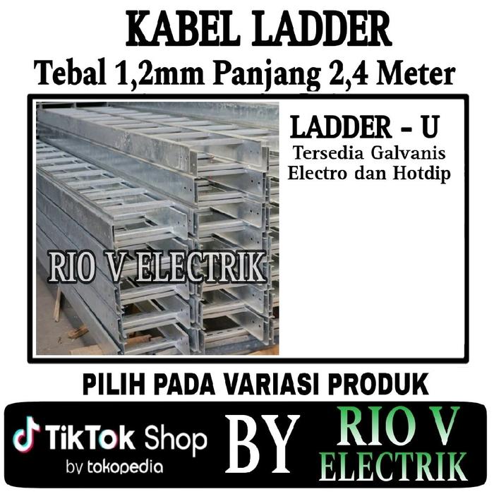 Jual CABLE LADDER U 100X50X2400 X 1,2mm Galvanis Electro & Hotdip / OCP & HDG 10x5x240 cm ...