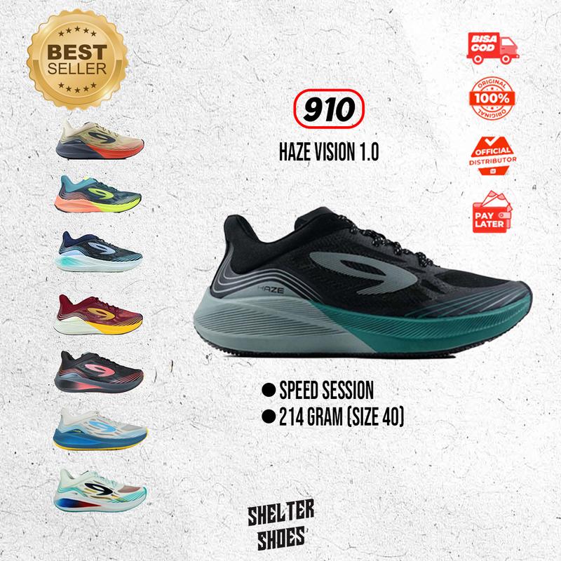 SEPATU RUNNING NINETEN 910 HAZE VISION 1.0 SPEED SESSION 12 MENIT ...