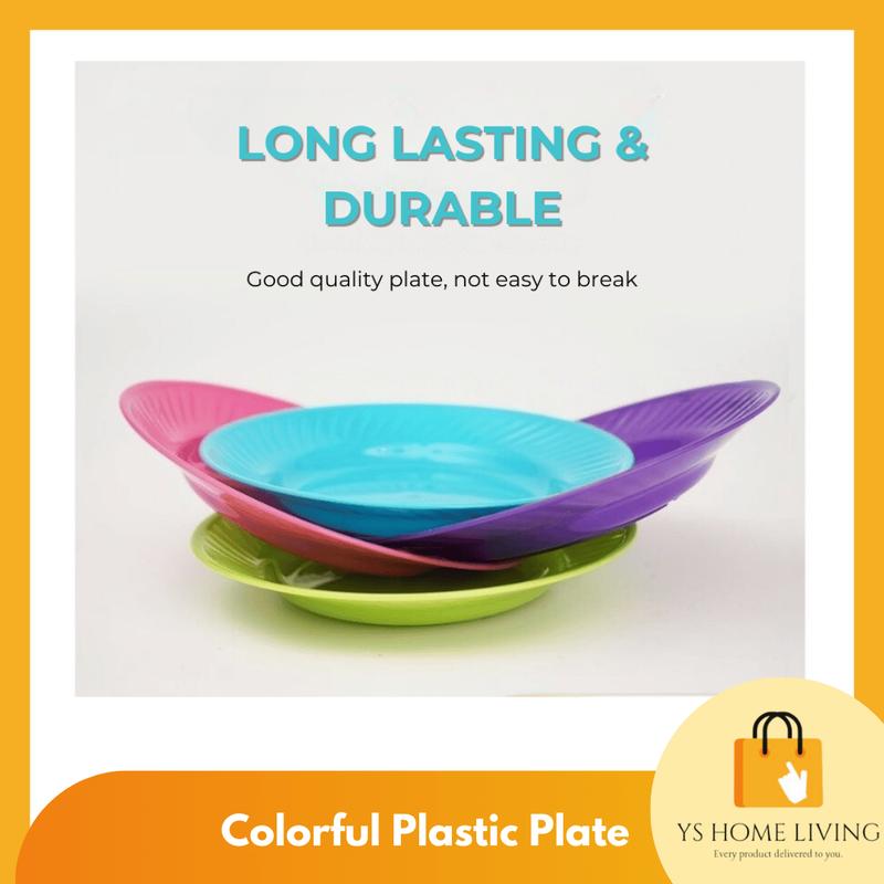 Set 6 Pinggan Plastik 9 Inci – Pinggan Makan Tahan Lasak & Ringan ...