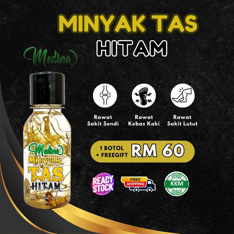 Minyak Tas Hitam Medina | Direct HQ 100% Original - TikTok Shop Malaysia