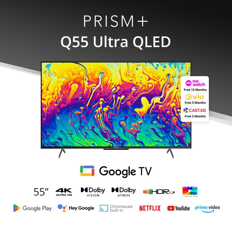 PRISM+ Q55 Ultra | 4K QLED Google TV | 55 inch | Quantum Colors ...