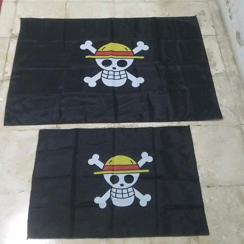 Bendera Anime Kartun One Piece Flag Kepala Jerami Luffy 120x70 85x55 ...