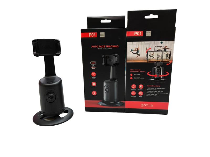 360° Auto Rotate Gimbal Camera Stabilizer P01 Smart AI Face Tracking ...