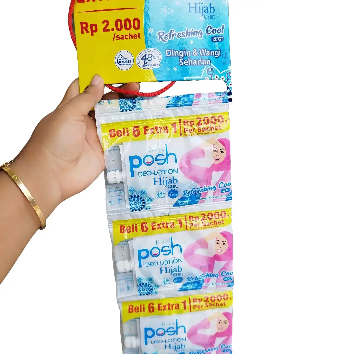14 sachet posh deo lotion 1 renteng ecer 2000 an hilangkan bau ketiak ...