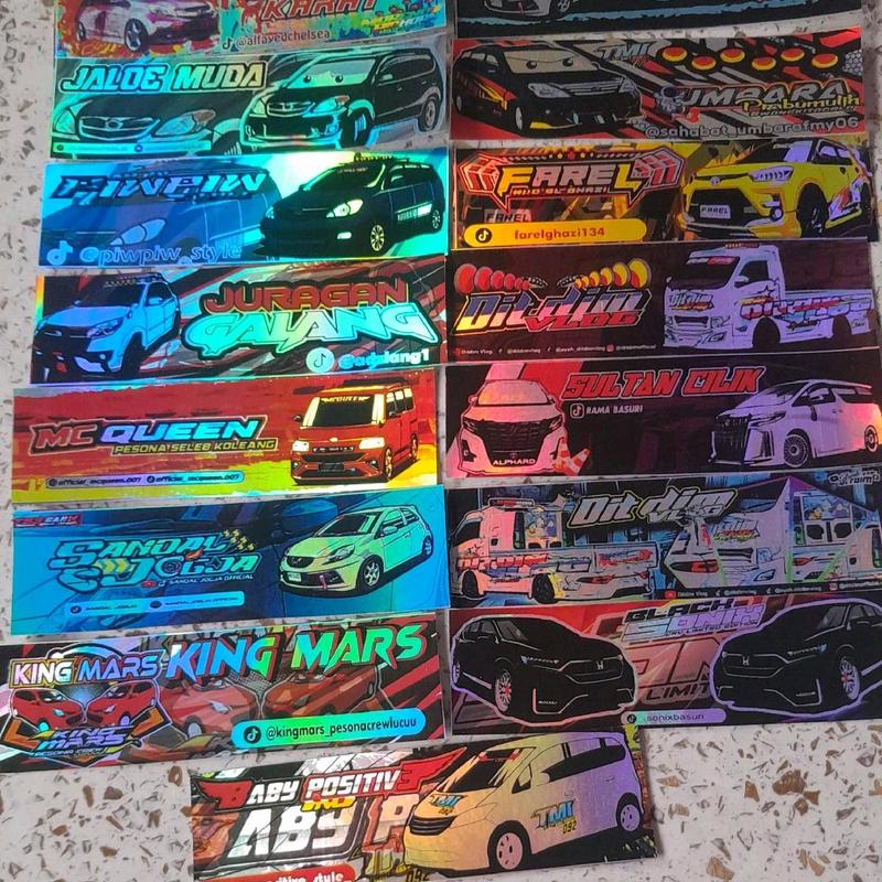 Stiker TCI Baru atau Hologram Campur 30 pcs untuk Motor - Motorcycle ...