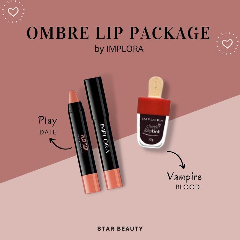SB - paket hemat ombre implora lip satin playdate + liptint vampire ...