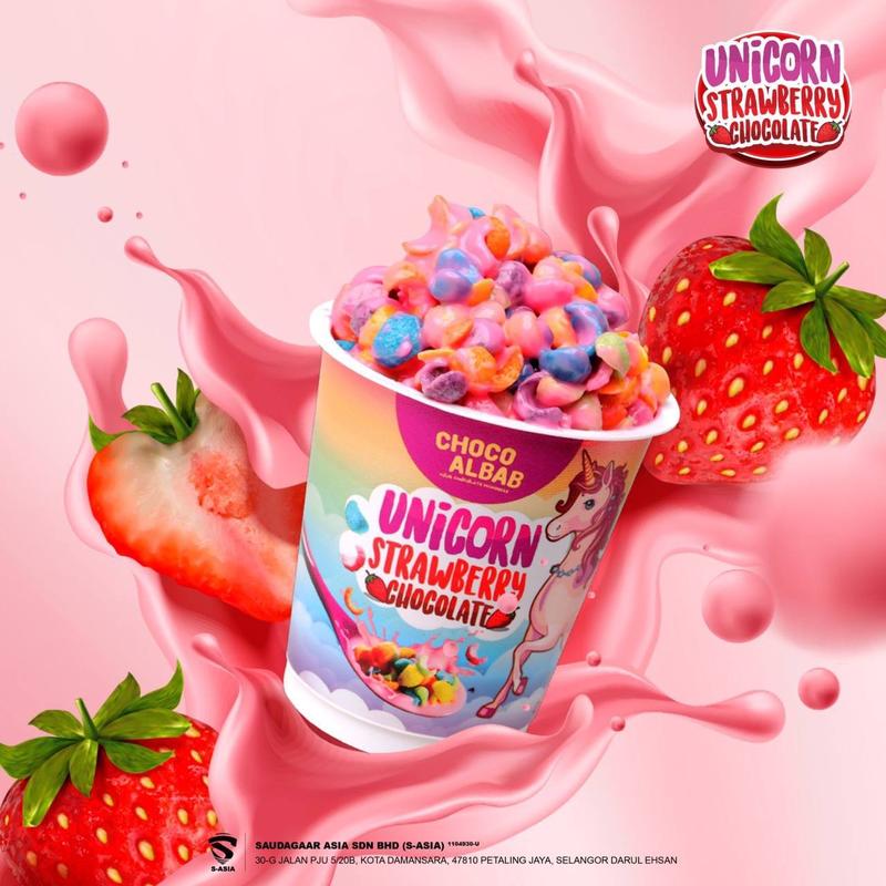unicorn strawberry choco albab Fruity Snacks - TikTok Shop Malaysia