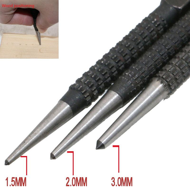 3Pcs Non-Slip Center Pin Punch Set High-carbon Steel Center Punch for ...