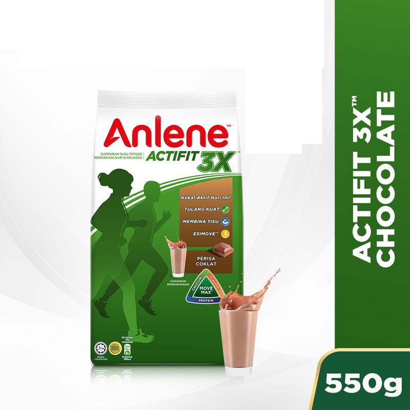 ANLENE : Actifit 3x "Chocolate / Coklat" - 550g - TikTok Shop Malaysia