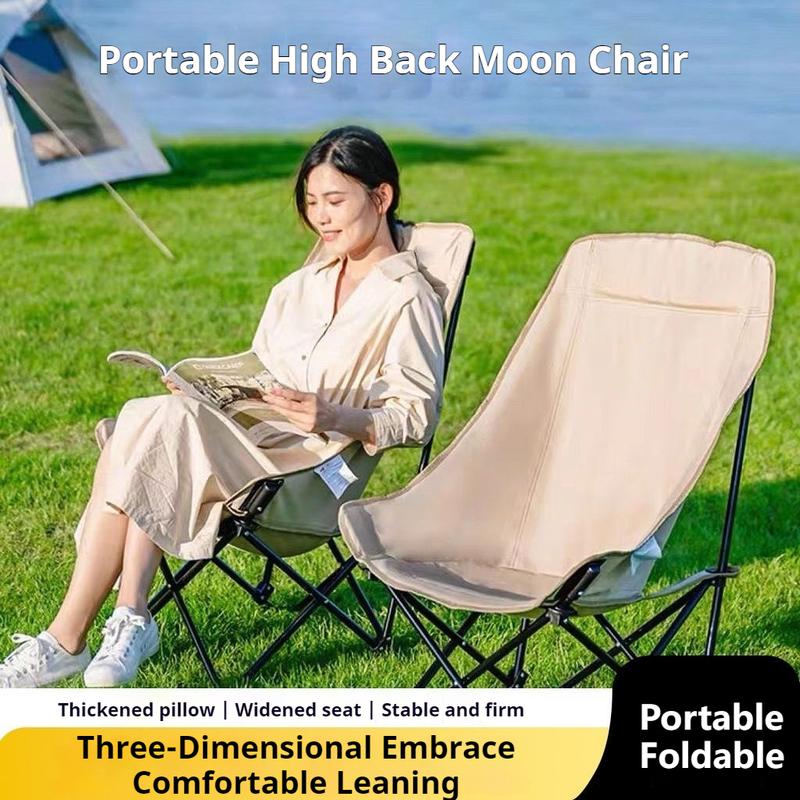 Foldable Moon Chair Outdoor Picnic Camping Chair Beach Fishing - TikTok ...
