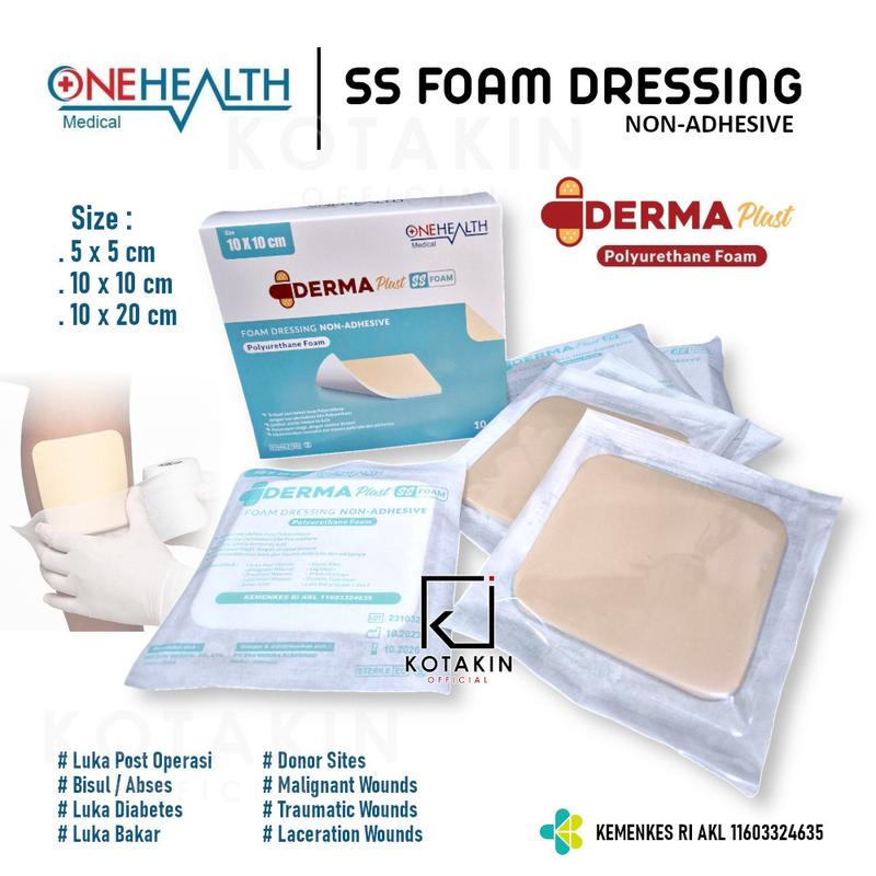 DermaPlast SS OneHealth Foam Dressing Non Adhesive 10x20cm | - Shop ...