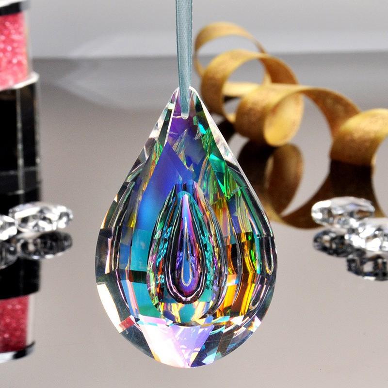 Hanging Crystals Prism Suncatcher for Windows Decoration 38m - TikTok ...