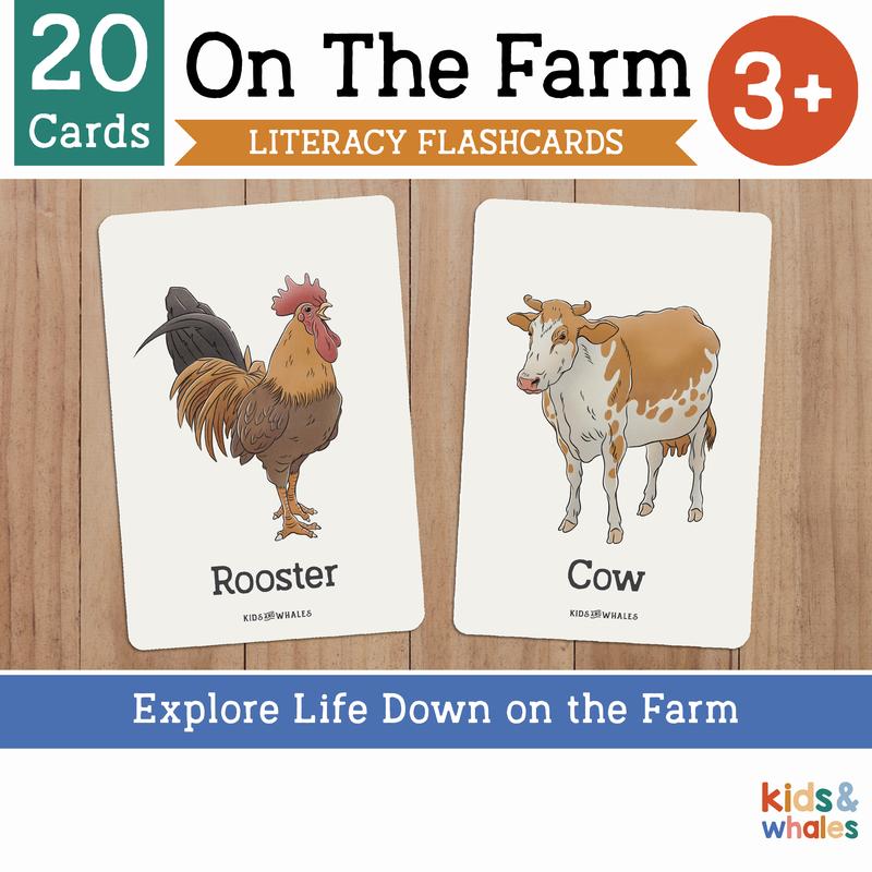 On The Farm Flashcards by KidsandWhales - TikTok Shop Malaysia