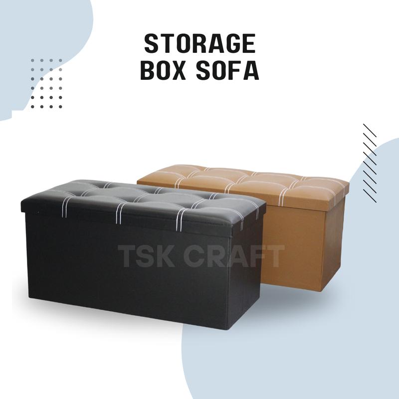 TSK CRAFT Sofa Storage Box Penyimpanan Barang Multifungsi Bisa Dilipat ...