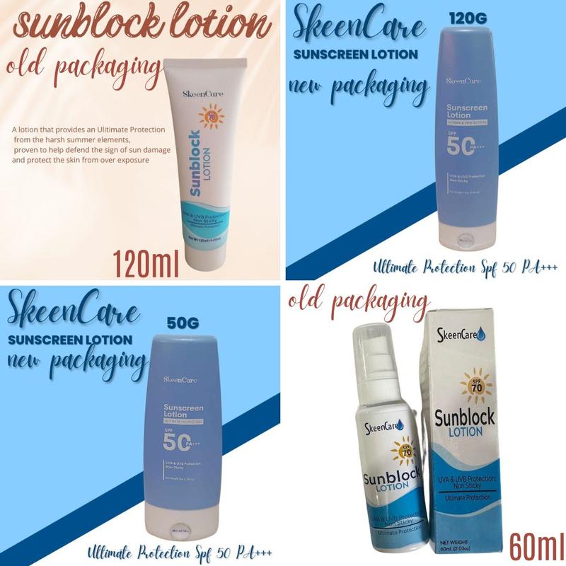 SkeenCare Sunscreen Lotion SPF50+++ Ultimate Protection 50g&120g ...