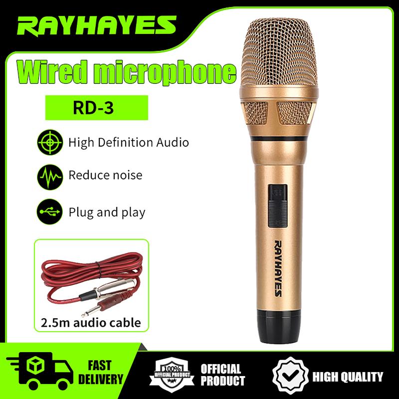 RAYHAYES Professional MIC All metal Dynamic Microphone for Videoke ...