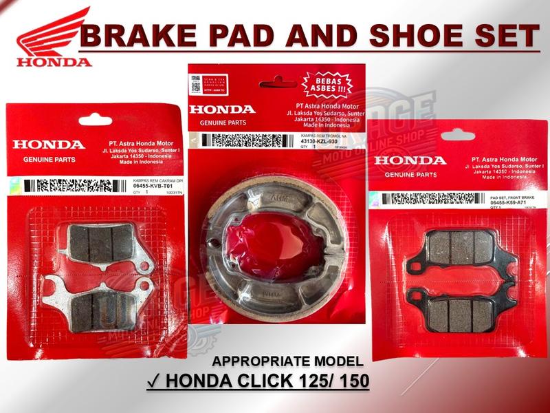HONDA BRAKE PAD AND SHOE FOR HONDA CLICK V1/V2/V3 & BEAT V1/V2 - TikTok ...