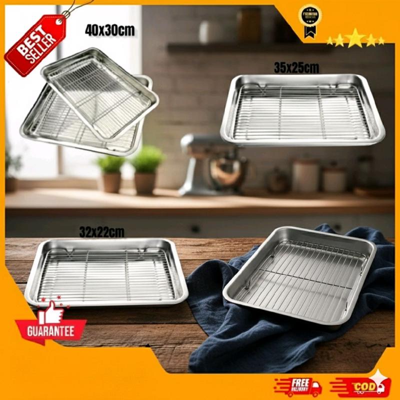 Cooling Rak Peniris Minyak & Nampan Stainless Steel Gambar - Shop ...