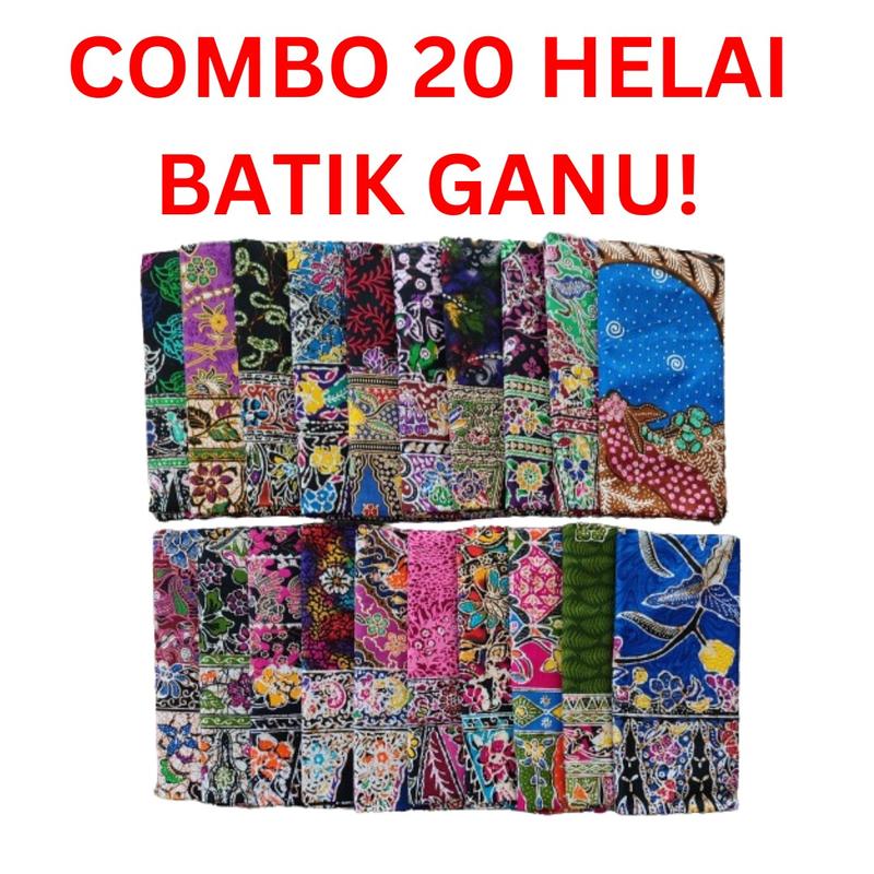 COMBO 20 HELAI BATIK SARUNG TERENGGANU ASLI Cotton Bell - TikTok Shop ...