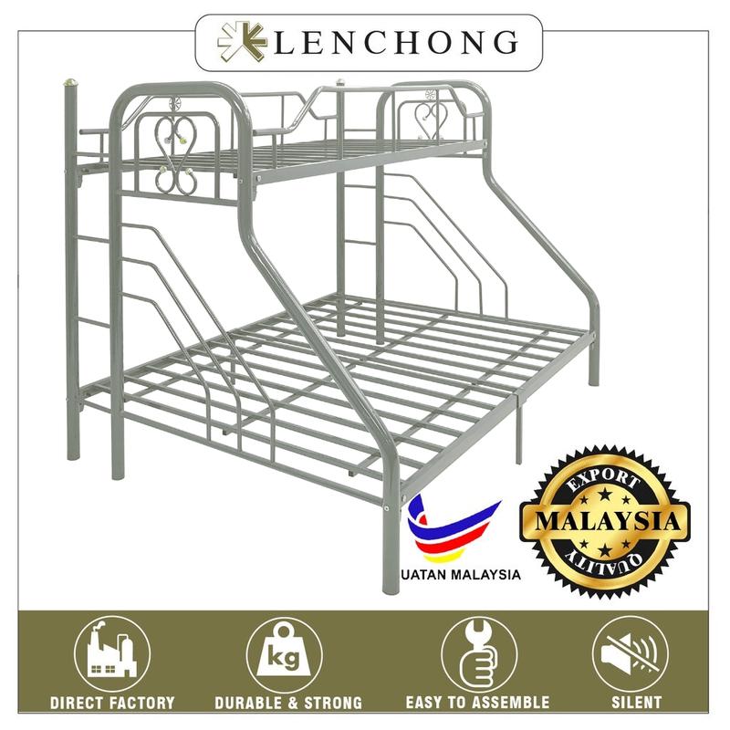 LC308 BUNK BED/ METAL BED/ KATIL BESI/KATIL 2 TINGKAT/DOUBLE - TikTok ...