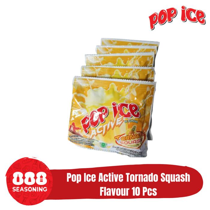POP ICE ACTIVE TORNADO SQUASH FLAVOUR 10 SACHET - Shop | Tokopedia
