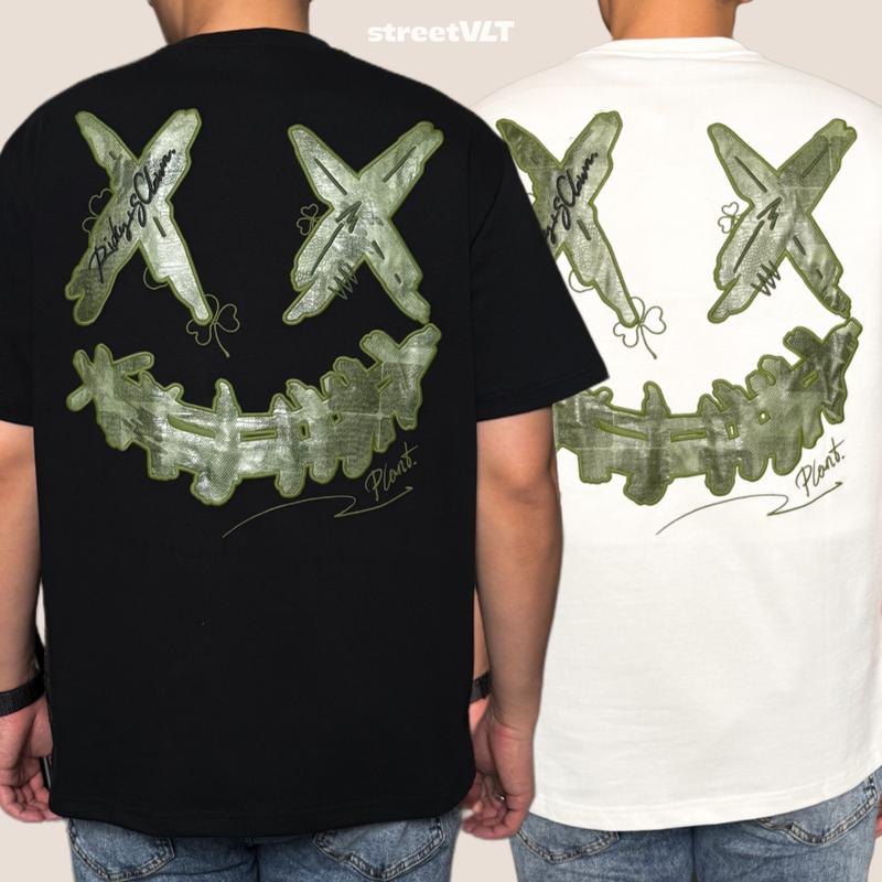 RIC Ricky Is Clown Green Clover Embroidered Tee Original - Shop | Tokopedia