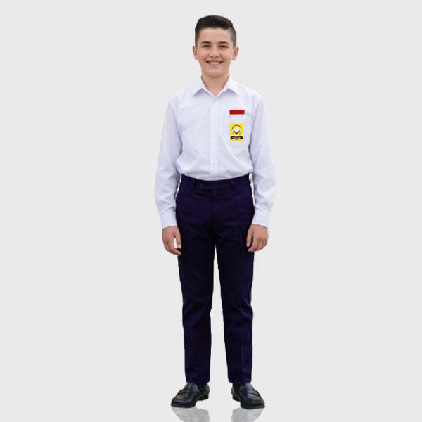 Baju Kemeja Putih Atasan Seragam Sekolah SMP Laki Laki Lenga - Shop ...