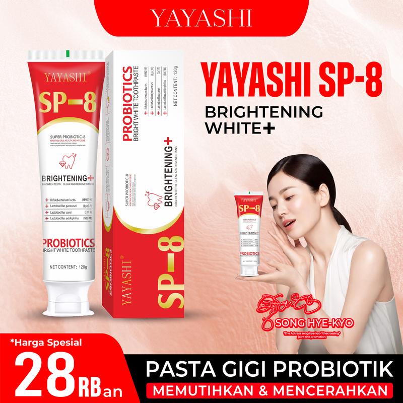 [COD-Z] YAYASHI SP-8 Pasta Gigi Pemutih Probiotik Untuk Kesehatan ...