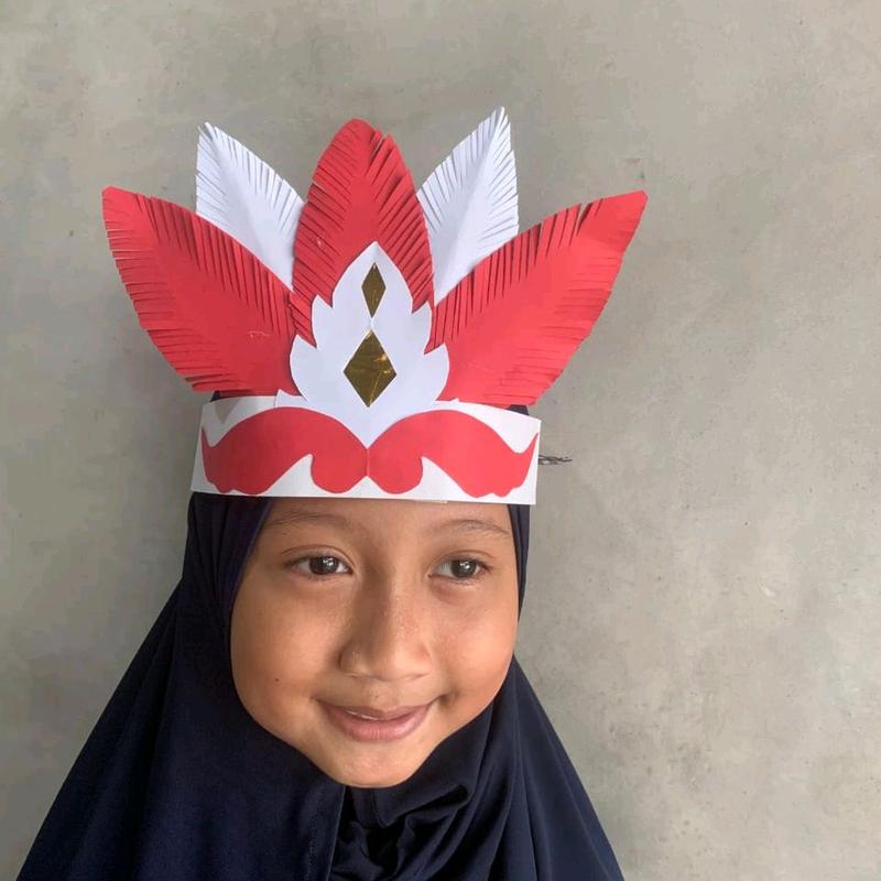 Topi Karnaval Merah Putih 17 Agustus dari Kertas dan Pita untuk - Shop ...