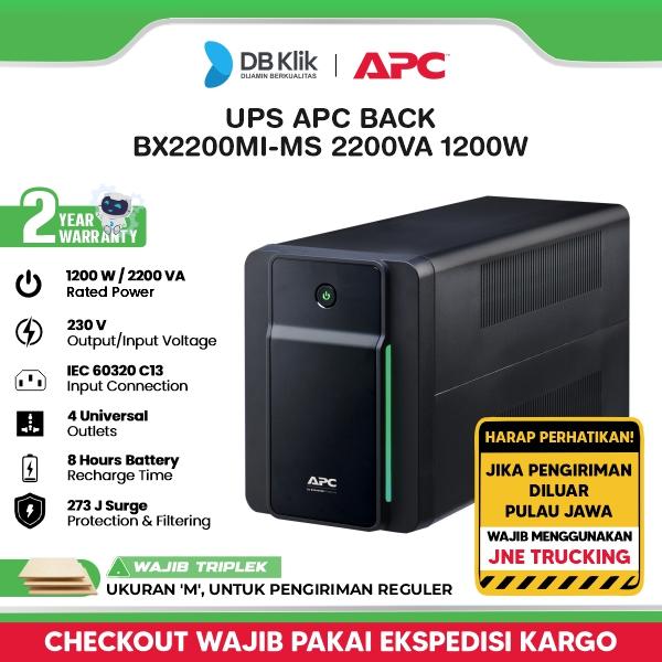 UPS APC Back BX2200MI-MS 2200VA 1200W - BX2200MI MS Universal Socket ...