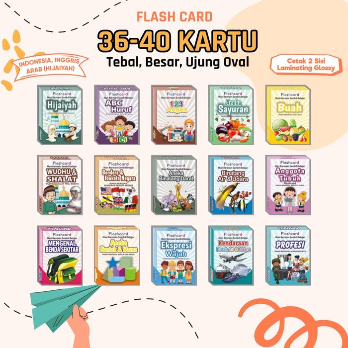 Promo Flashcard Mainan Kartu Edukasi Anak // Flash Card Huruf Alfabet ...