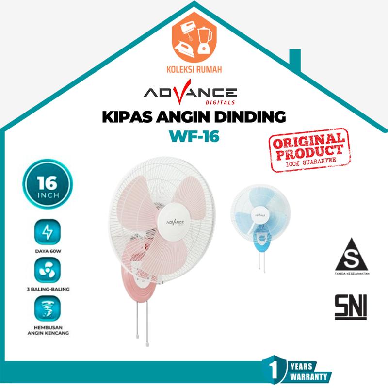 Advance WF-16 Kipas Angin Dinding / Kipas Dinding / Wall Fan - Shop ...