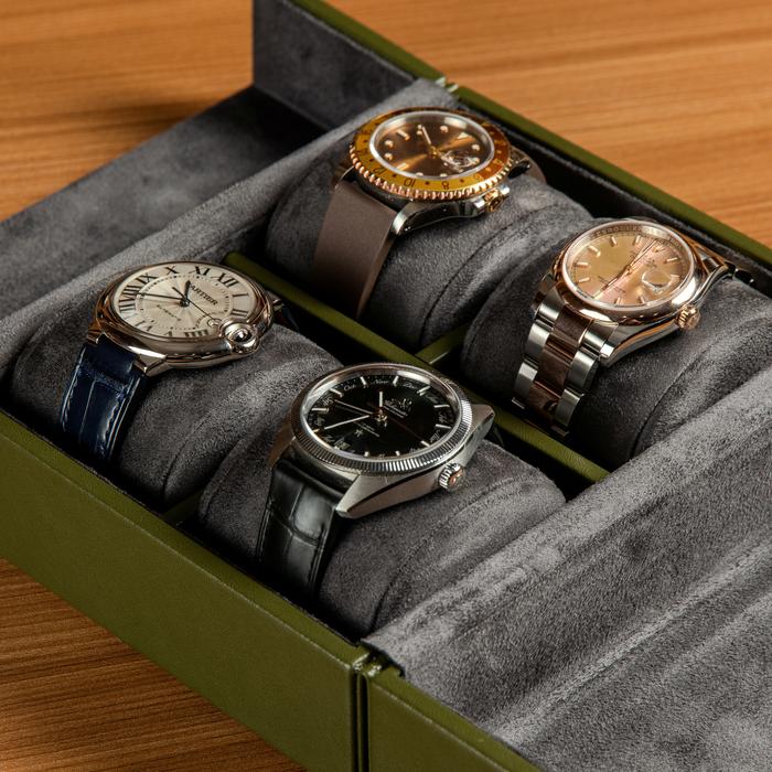 Promo AQH Collector's 4 slot watch pouch/Kotak Jam/Pouch Jam/Travel ...