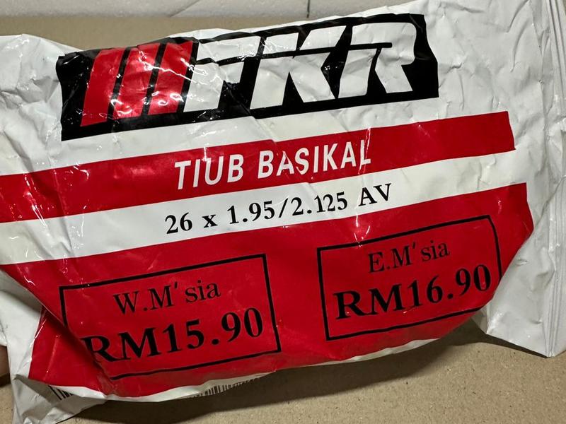 FKR 26x1.95/2.125 AV Tiub Basikal untuk Rim 26 inci Inner Tube - TikTok ...