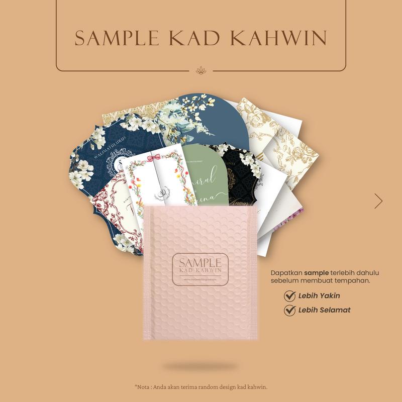 SAMPLE KAD KAHWIN by RWC | Contoh Kad Jemputan Kahwin - TikTok Shop ...