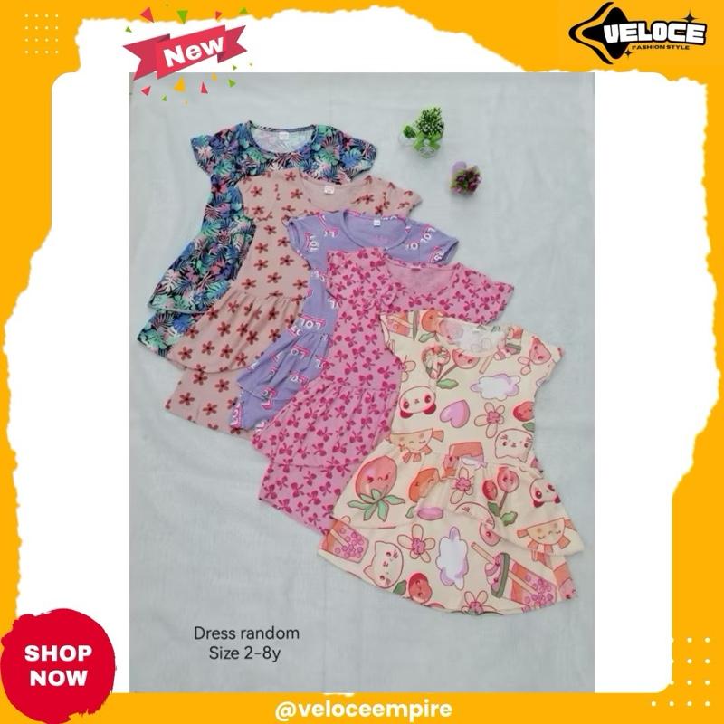 Girls Cotton Dress Random Design (2-8Y) Dress Budak Perempuan - TikTok ...